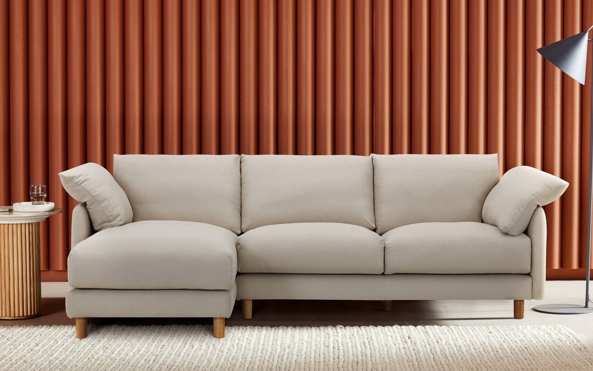 Milo 3 seat + chaise