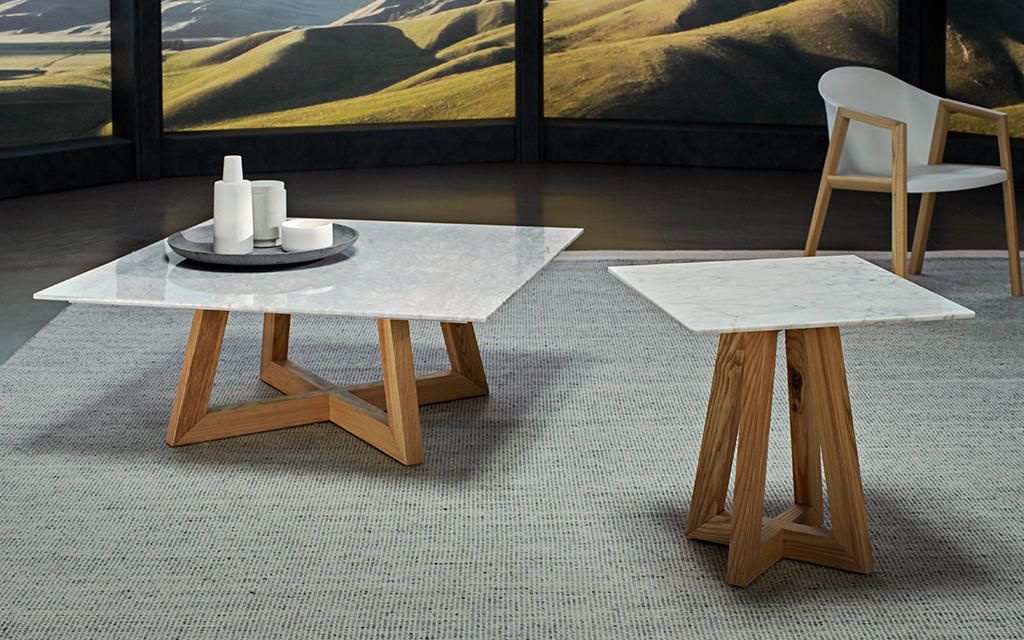 Marconi Collection | Italiant Carrara Marble Tables | Nick Scali