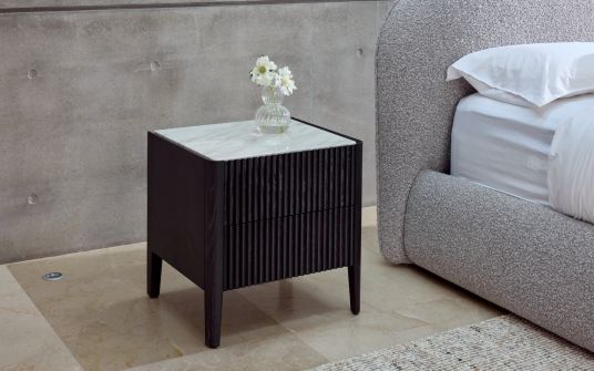 Bedside Table & Nightstand |Black, White & Wooden | Nick Scali